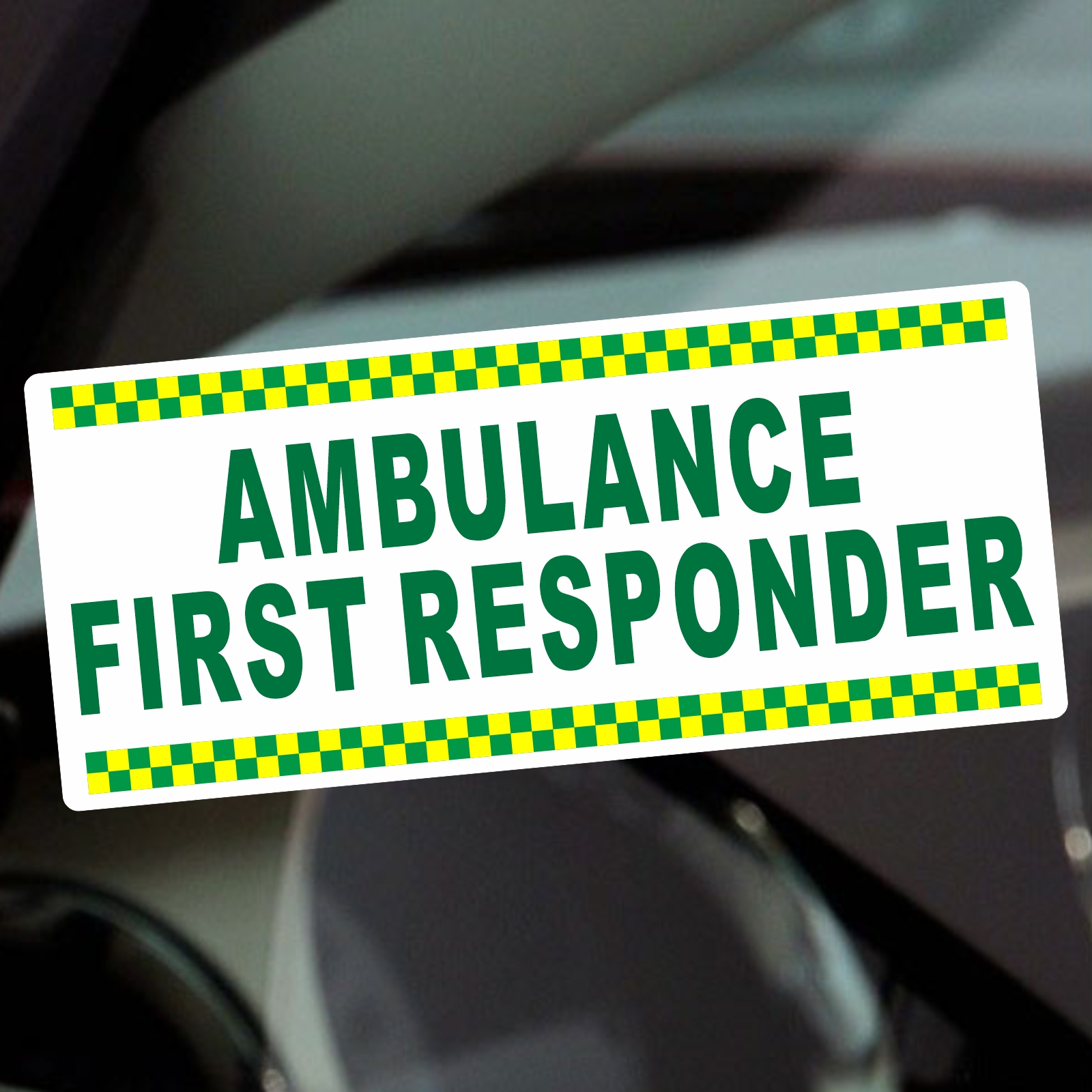 Ambulance First Responder Medical Alert Sticker